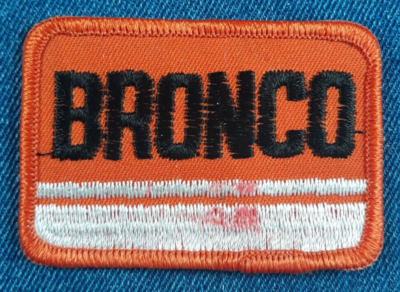 NOS Vintage Original Ford Bronco 3" Patch 4X4 Offroad Automotive RED ...