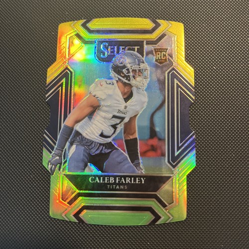 2021 Panini Select - Green & Yellow Die-Cut Prizm Rookie - Caleb Farley #287 Rc | eBay