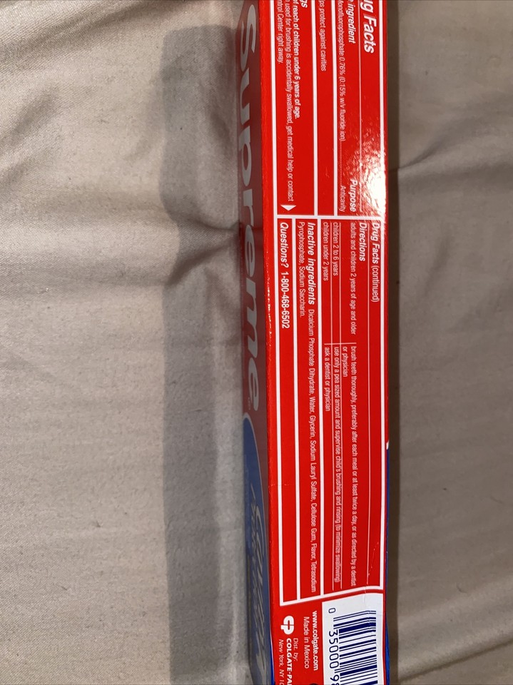 Supreme Colgate Toothpaste. Brand New In Box. Comes With Sticker | eBay