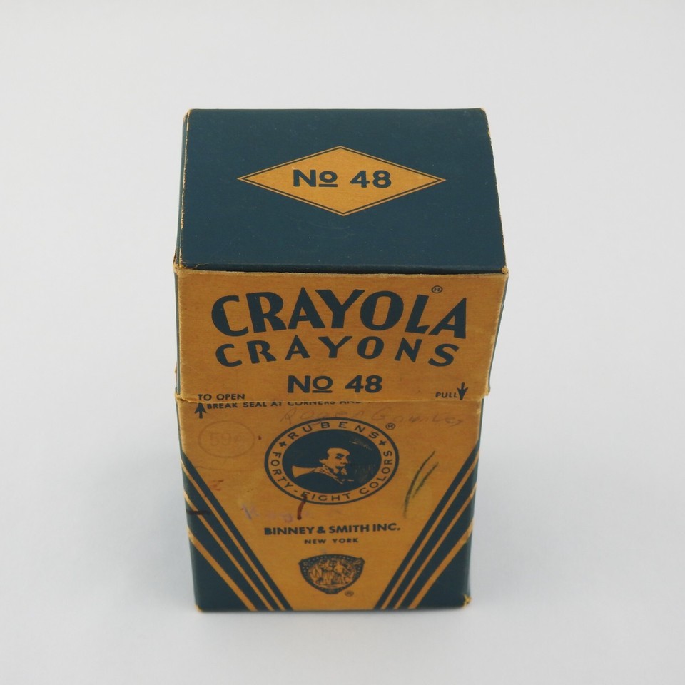 Vintage Crayola Drawing Crayon No 48 Rubens Binney & Smith Co Box ...