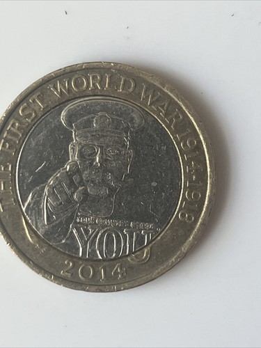 LORD KITCHENER £2 TWO POUND COIN FIRST WORLD WAR VERY RARE MINT ERRORS ...