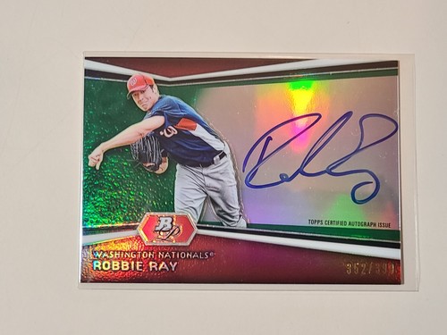 2012 Bowman Platinum Green Refractor AUTO Autograph #AP-RR Robbie Ray # ...
