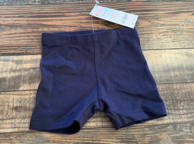 Nwt Gymboree Girls Navy Blue Bike Shorts Mix N Match Basics Knit 6-12 M ...