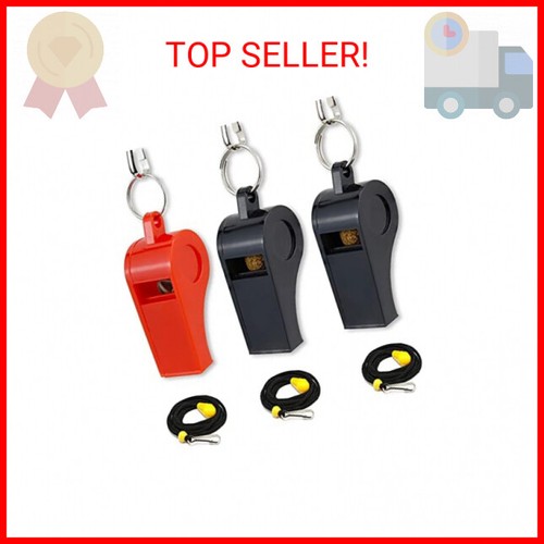 Whistle, Plastic Whistles with Lanyard, Sports Whistle for Coaches ...