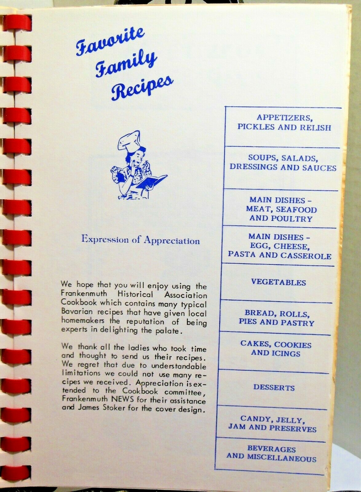 Frankenmuth Michigan Cookbook 1974 Favorite Recipes Historical ...