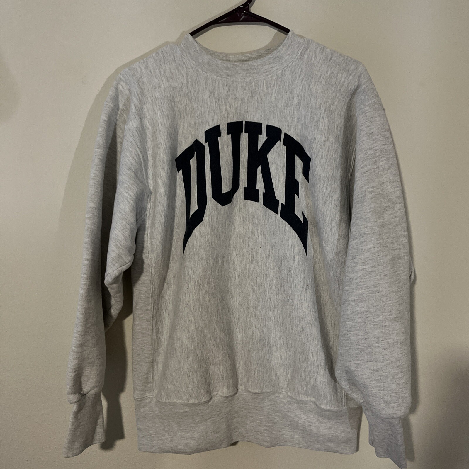 Vintage Duke University Crewneck Sweater Reverse Weave Cotton Exchange ...