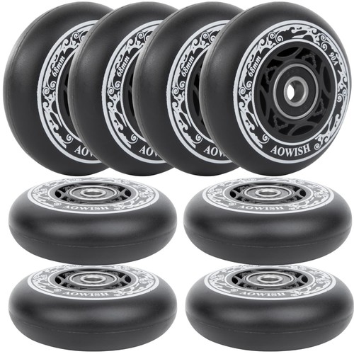 8-Pack 68mm Inline Skate Wheels Outdoor Asphalt Formula Aggressive ...