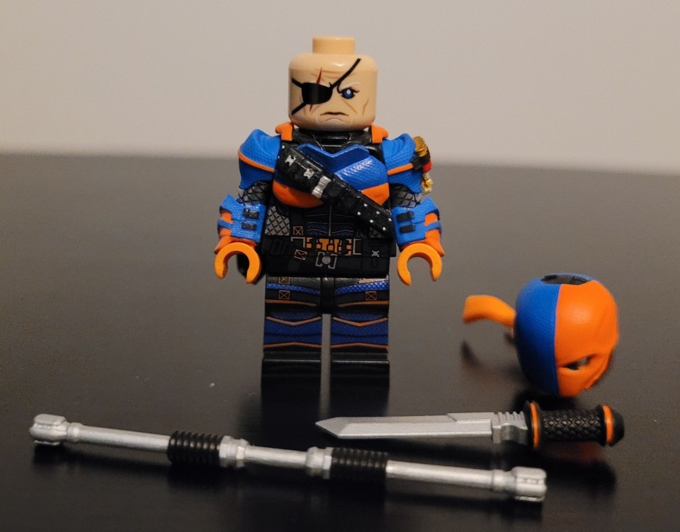 Custom Mr. Tree Brick LEGO Deathstroke Minifigure DC | eBay