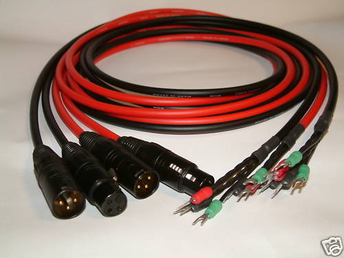 4 x 12' Adaptor cables Lugs to XLR for UREI LA2A LA3A 1176 | eBay
