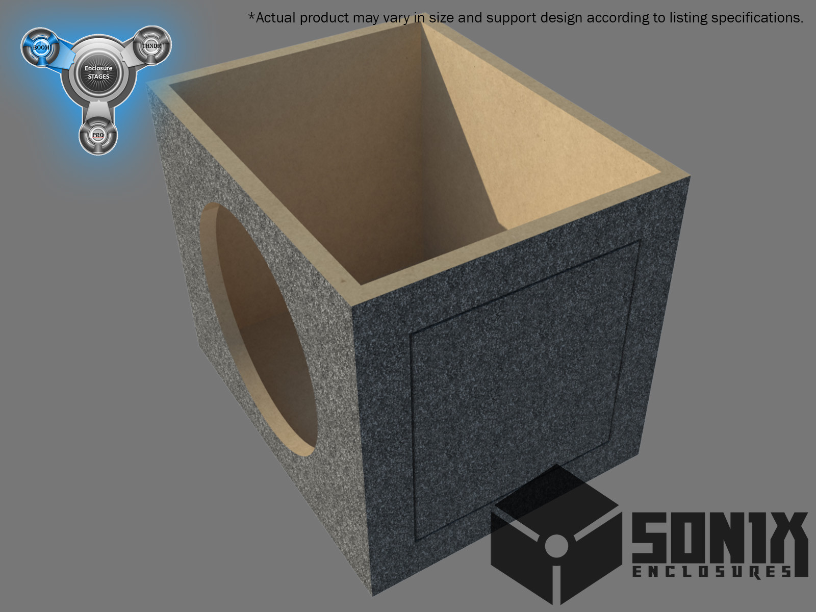 STAGE 1 - SEALED SUBWOOFER MDF ENCLOSURE FOR IMAGE DYNAMICS IDQ12 V4 ...
