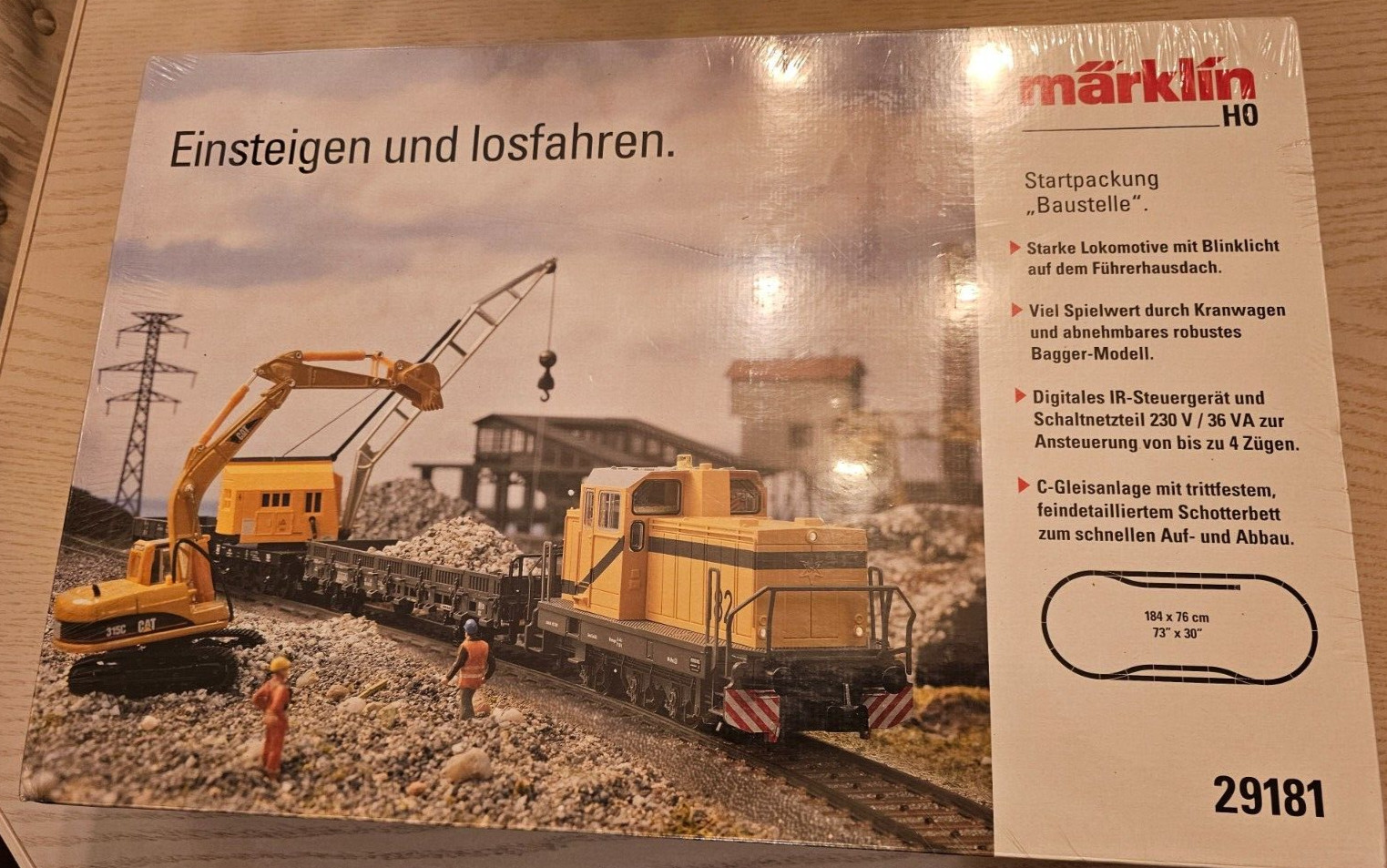 Marklin 29181 Construction Site HO Gauge Diesel Starter Train Set MT/Box