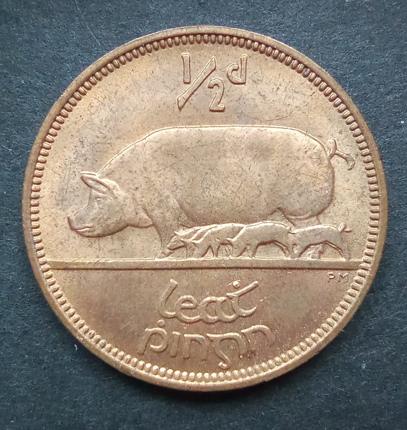 Ireland 1942 | Irish 1/2d | Irish Half Penny | Sow | KM.10 | UNC | eBay