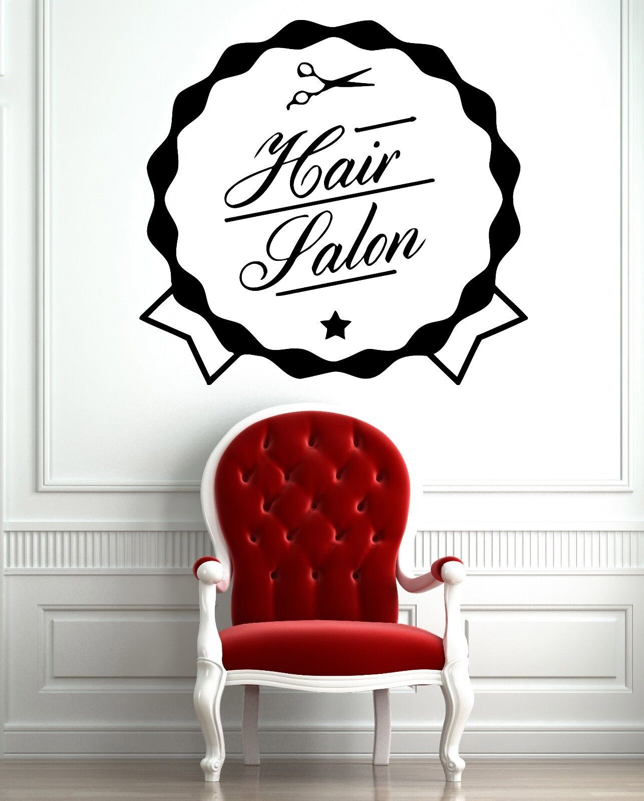 Vinyl Decal Wall Sticker Beauty Hair Salon Spa Barber Shop Decor ...