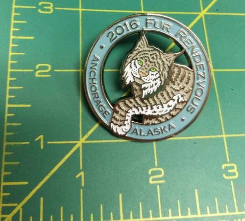 2016 Anchorage Alaska Fur Rondy LARGE Collector Pin AK Fur Rendezvous ...