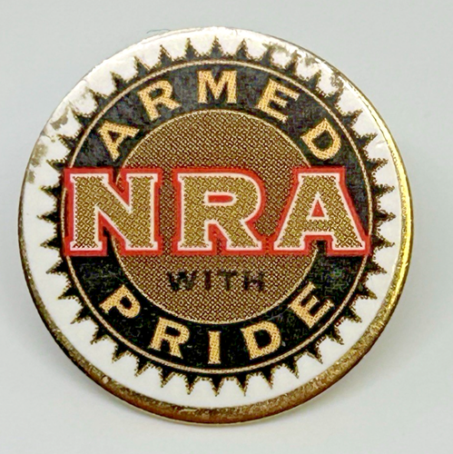 Vintage NRA "Armed with Pride" Collector Member Logo Firearms Lapel Pin ...
