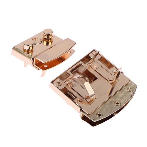 Square Push Lock Spring Metal Twist Lock Snap Closure Briefcase Lock ...