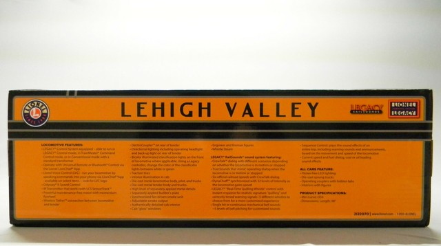 LIONEL LEHIGH VALLEY LEGACY ASA PACKER PASSENGER TRAIN SET O GAUGE ...