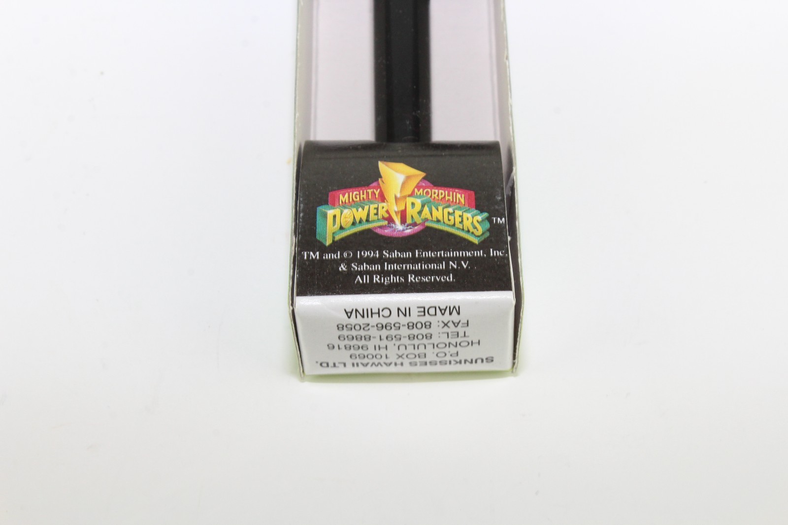 Classic Mighty Morphin Power Rangers Pen Nacklace Black Ranger Zack ...