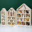 House-Shaped Wooden Shadow Cubby Box Display Shelf Organizer, Set of 3 ...