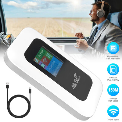 Wireless 4G LTE WiFi Router Portable Mobile Broadband Camping RV Travel ...