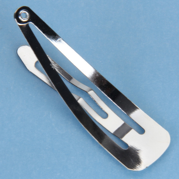 50 pcs Snap Hair Clips Hair Pin Clip Slide Blanks WITH HOLE Teardrop ...