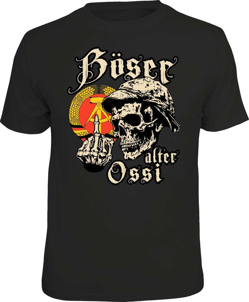 Ossi Fun T-Shirt Ostdeutschland DDR Ostalgie Trabi Freizeit Ostalgie ...