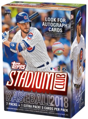 MLB 2018 Baseball Stadium Club Trading Card BLASTER Box | eBay