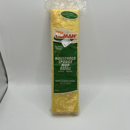 Libman 02003 Sponge Mop Refill • Fits Model 106 • Cellulose Sponge Head ...