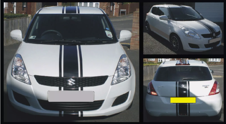 Suzuki Swift Bonnet Roof and Rear Decal Kit Premium Vinyl Stickers | eBay