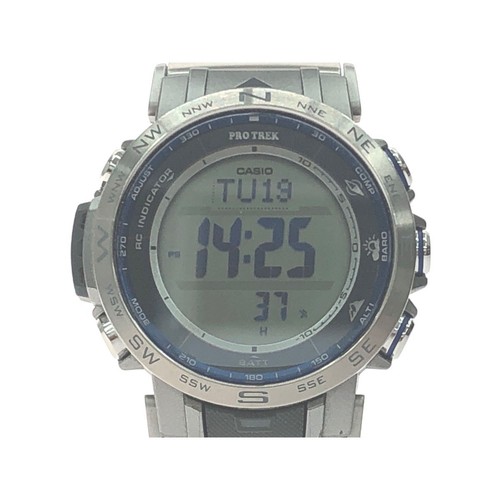 Casio Men's Pro Trek Radio Solar Titanium Climber Watch PRW-31YT, Used ...