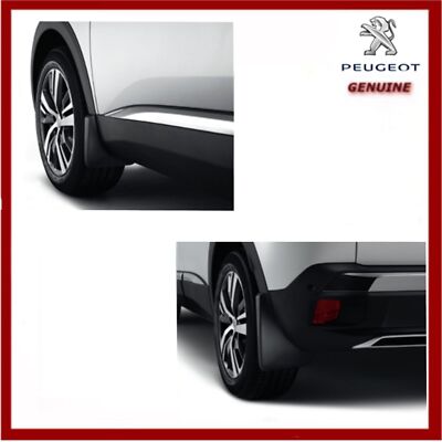 Genuine Peugeot 3008 SUV GT 2017 Onwards Front & Rear Mud Flaps ...