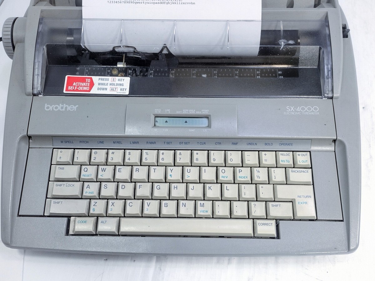 Brother Sx 4000 Electronic Typewriter By From Office Depot