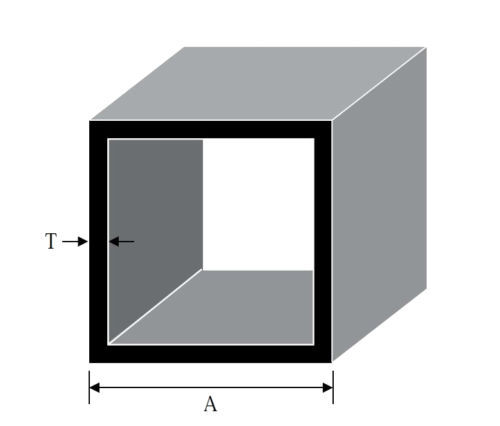ALUMINIUM SQUARE BOX SECTION TUBE 30mm, 40mm, 50mm 60mm, 65mm. 100mm ...