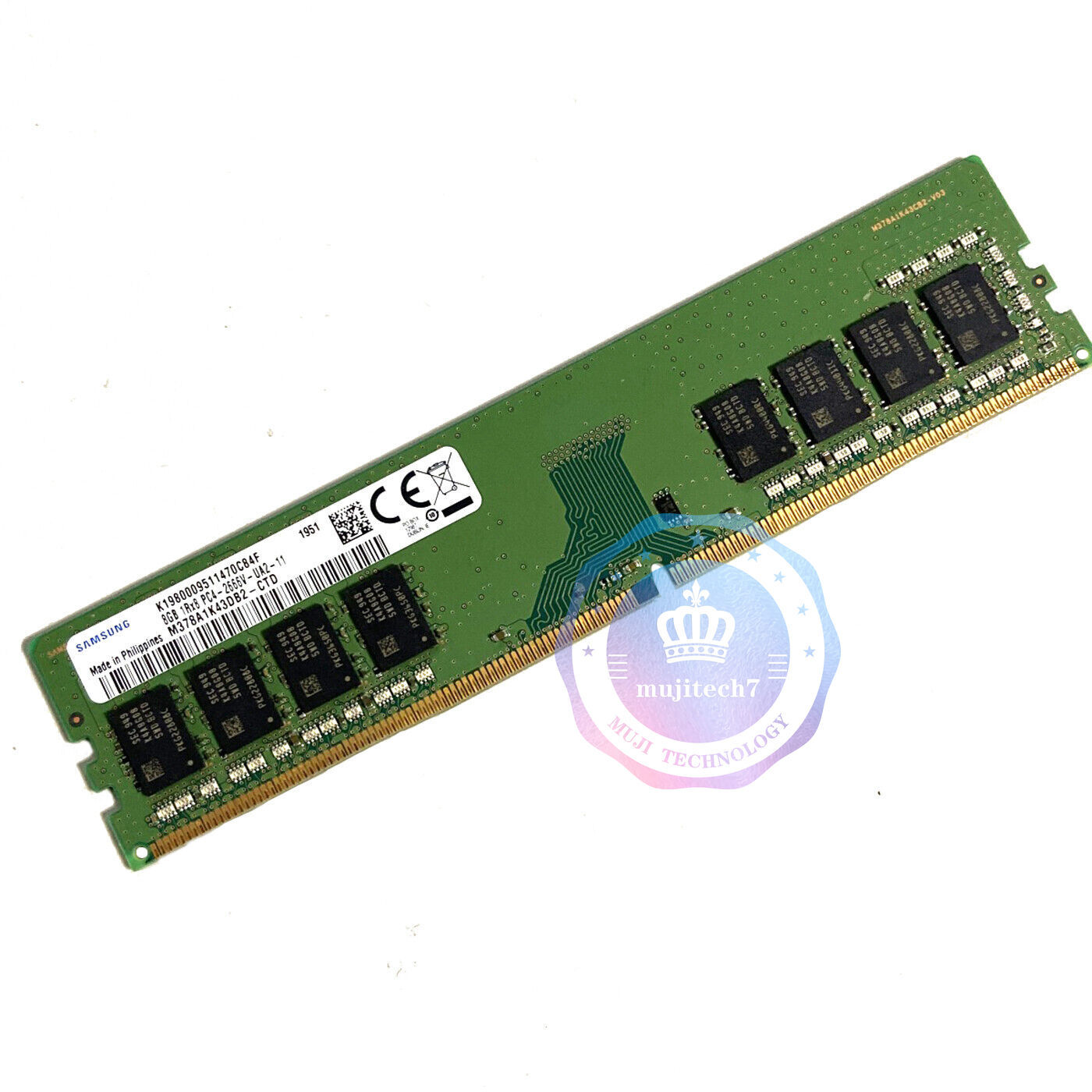 Samsung 8GB (1x8GB) 2666MHz 288-pin UDIMM DDR4 RAM Memory (M378A1K43DB2 ...