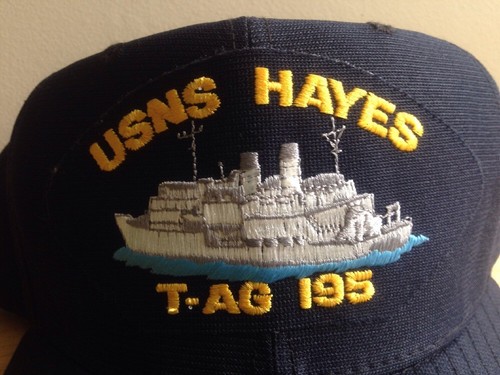 USNS HAYES T-AG-195 T-AG195 BASEBALL CAP HAT, NAVY BLUE, NEW NWOT | eBay