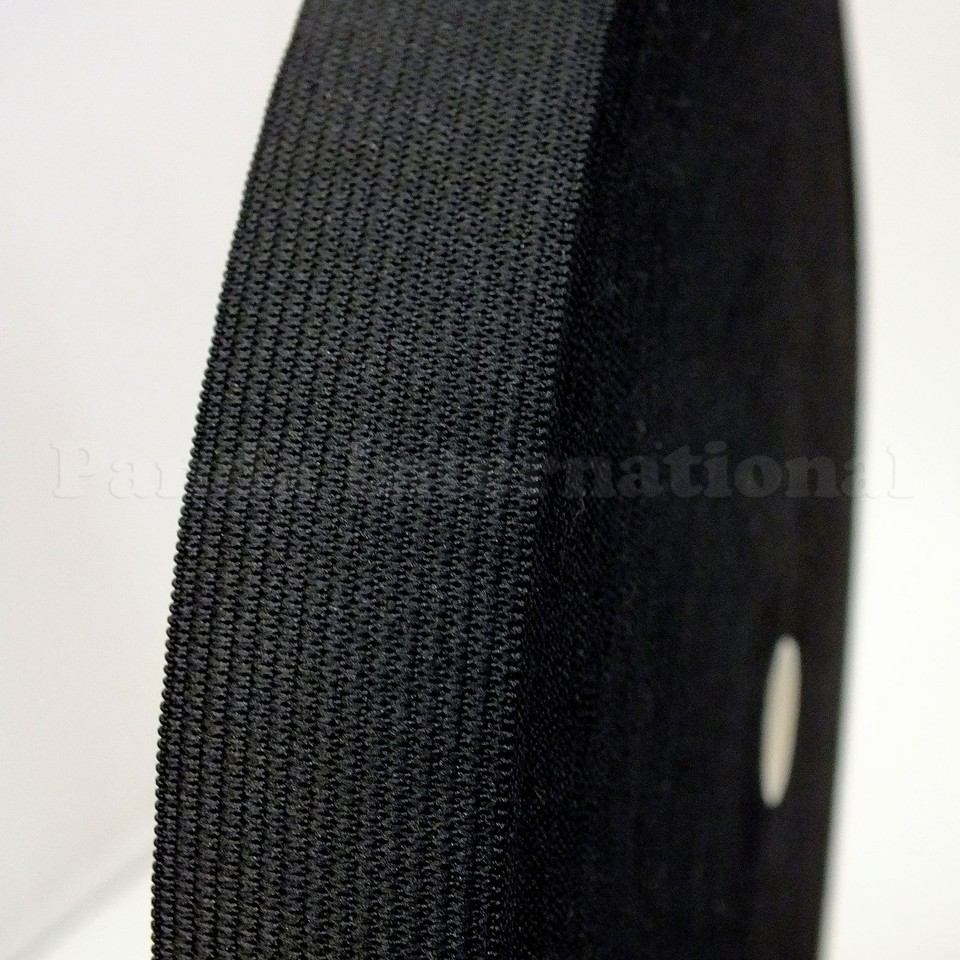 New Knitted Soft Elastic 1.5 inch Color Black 50 yards, Fast Shipping ...