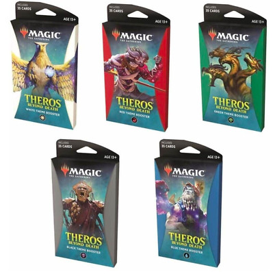 MAGIC THE GATHERING THEROS BEYOND DEATH THEME BOOSTER SET OF 5 COLORS ...