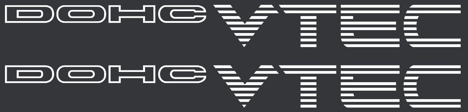 VTECH DOHC Toyota vinyl Sticker Decals - SET of 2 | eBay