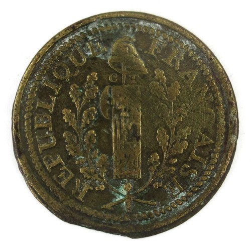 French Revolution-War of 1812 Coat Button Republique Francaise 23.6MM ...