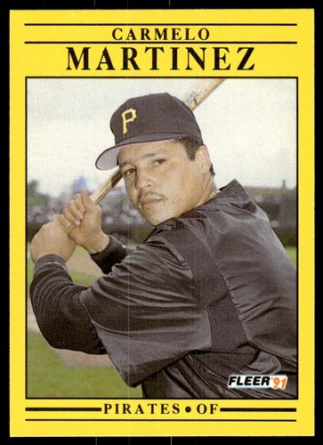 1991 Fleer Baseball Card Carmelo Martinez Pittsburgh Pirates #44 | eBay