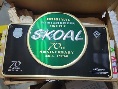 Skoal Tobacco 70th anniversary Metal Sign New /Unused | eBay