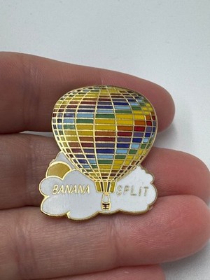 Vintage Banana Split Hot Air Balloon Rainbow Enamel Travel Souvenir ...