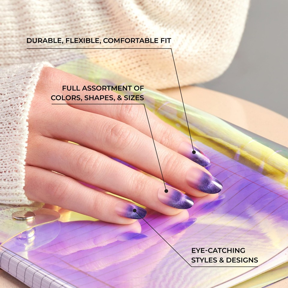 KISS Voguish Fantasy Press On Nails, Candies, Medium Coffin | eBay