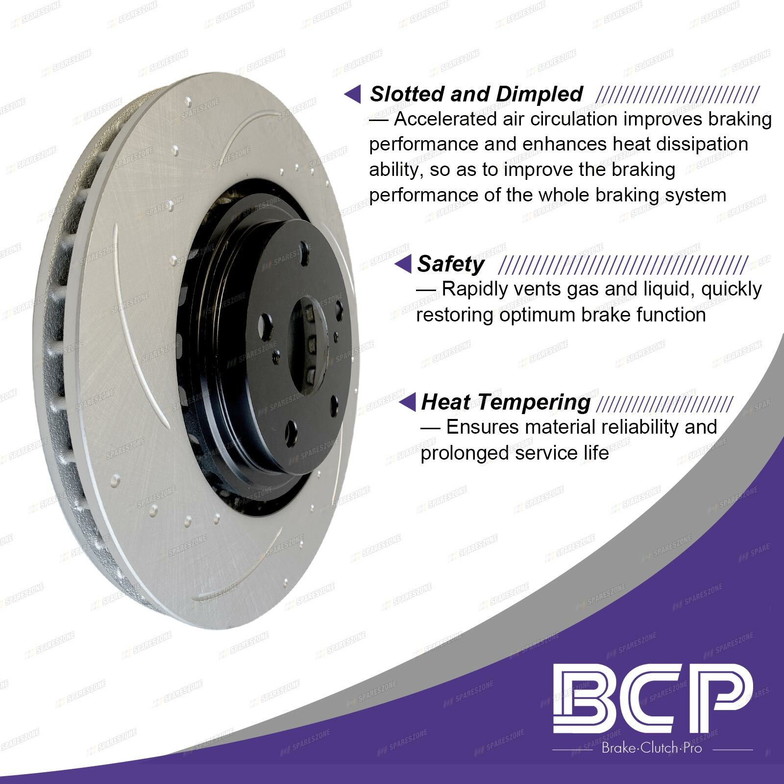 BCP Front + Rear Slotted Brake Rotors for Mercedes Benz Sprinter 311 ...