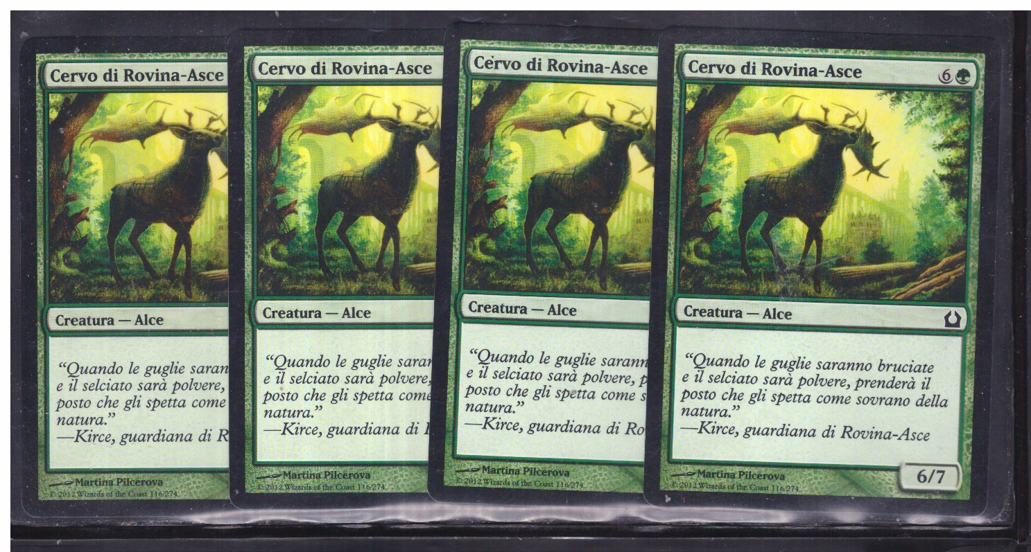 Magic 4x Cervo di Rovina-Asce - Axebane Stag 116/274 C RTR ITA | eBay