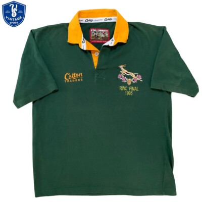 Springboks Vintage RWC95 Cotton Traders Commemorative Rugby Jersey ...