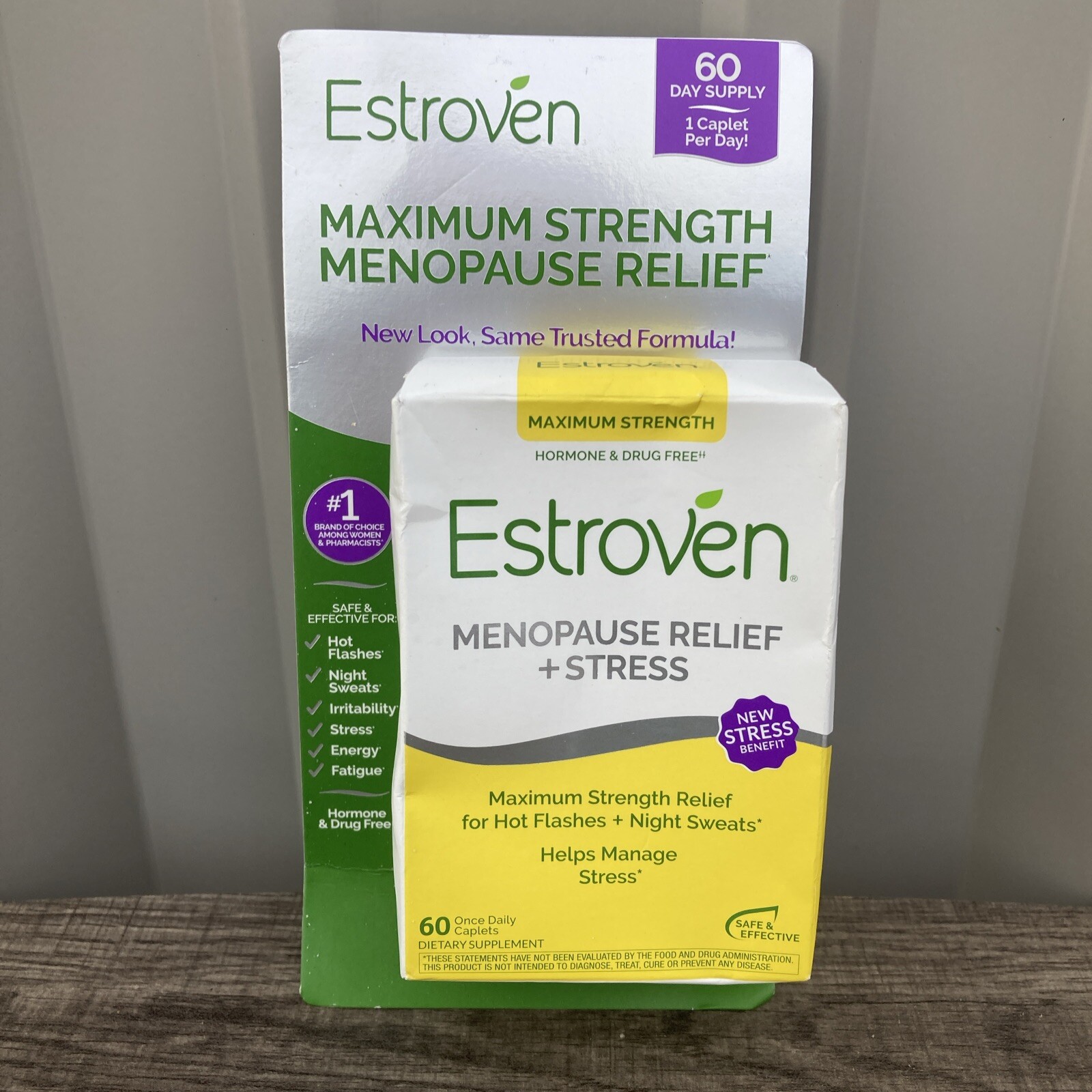 Estroven Supplement For Menopause, Extra Strength Caplets - 60 Caplets ...