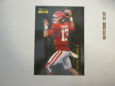 FELEIPE FRANKS FALCONS 2021 WILD CARD MATTE BLACK BASE ROOKIE #MBC-27 ...