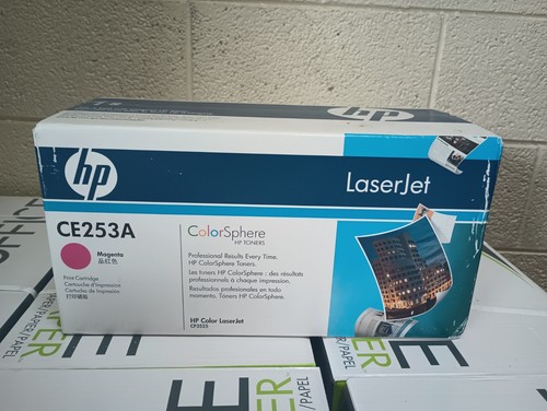 HP CE253A Magenta Toner 504A - Genuine Sealed Box | eBay