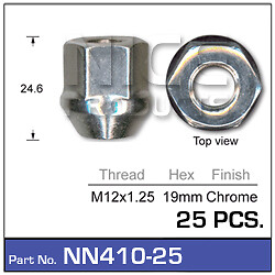 NICE PRODUCTS Chrome Nut NN410-25 NN410-25 | eBay